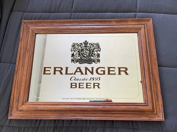 Erlanger Classic 1893 Beer Mirror Bar Sign - Etsy