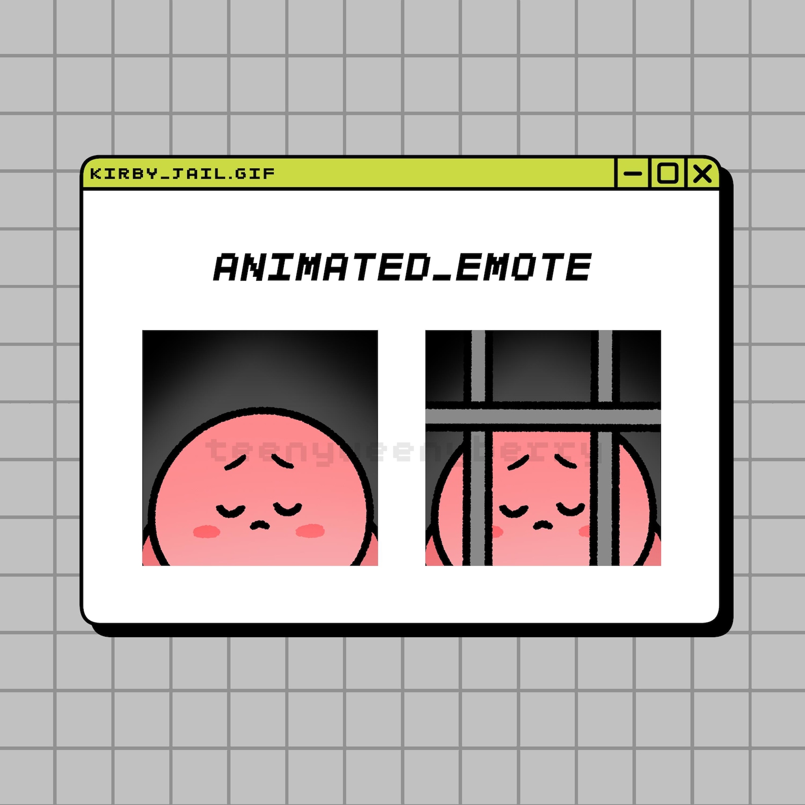 Kirby Jail Emote - Cute, Funny, Meme | Twitch, Youtube, Discord ...