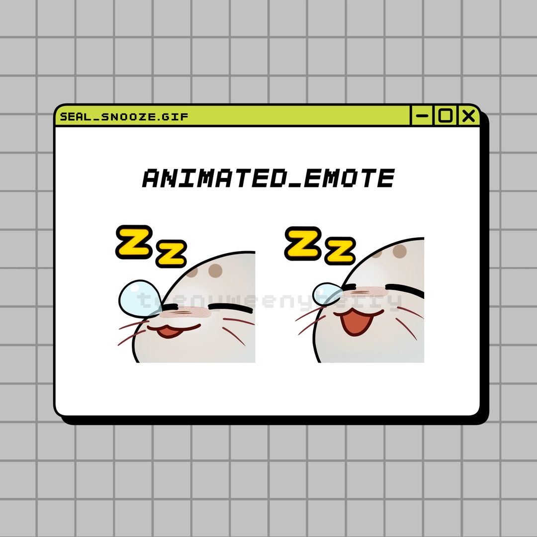 Seal Snooze Emote - Cute, Funny, Meme | Twitch, Youtube, Discord ...