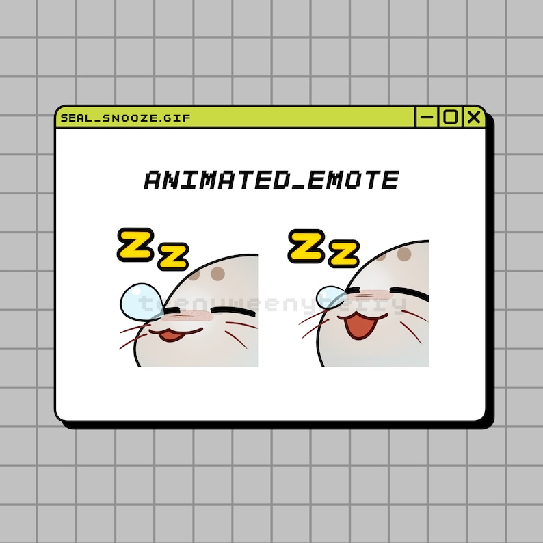 Seal Snooze Emote - Cute, Funny, Meme | Twitch, Youtube, Discord ...