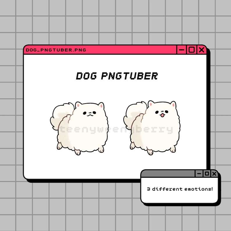 Dog Pngtuber - Cute Avatar for Twitch Streaming - Etsy