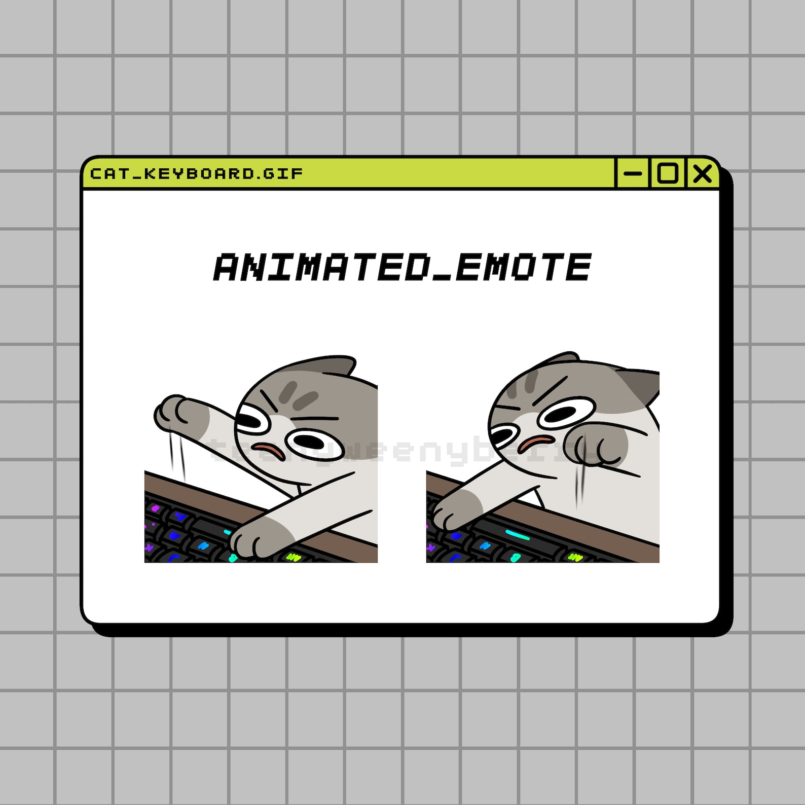 Cat Keyboard Emote - Cute, Funny, Meme | Twitch, Youtube, Discord ...