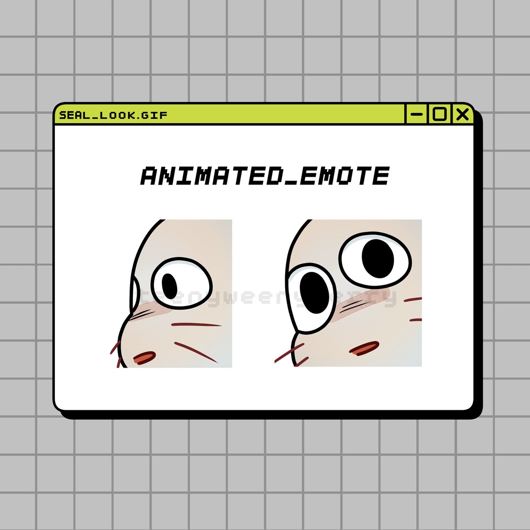 Seal Look Emote - Cute, Funny, Meme | Twitch, Youtube, Discord ...