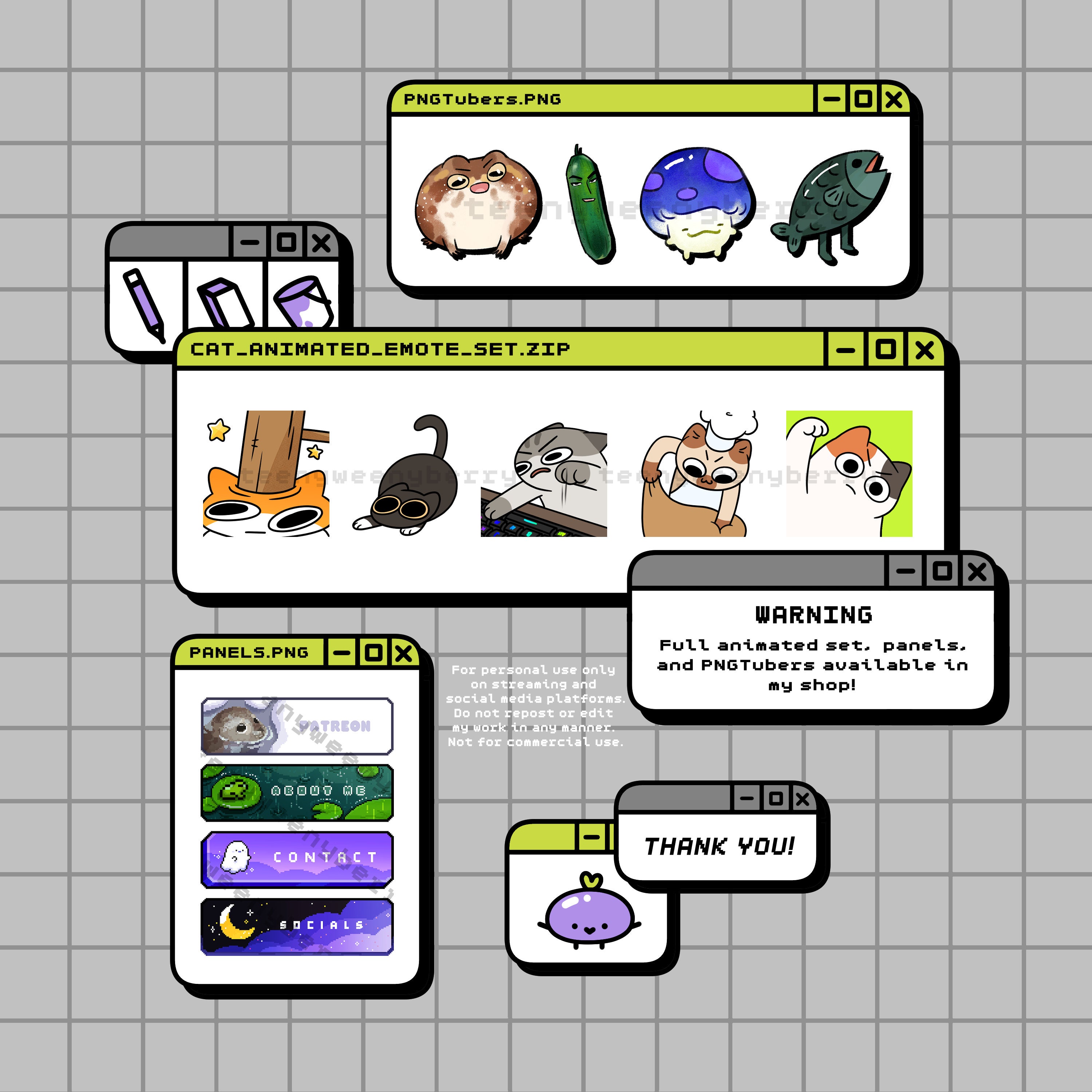 Cat Bonk Emote Cute Funny Meme Twitch Youtube Discord Instant Download Etsy