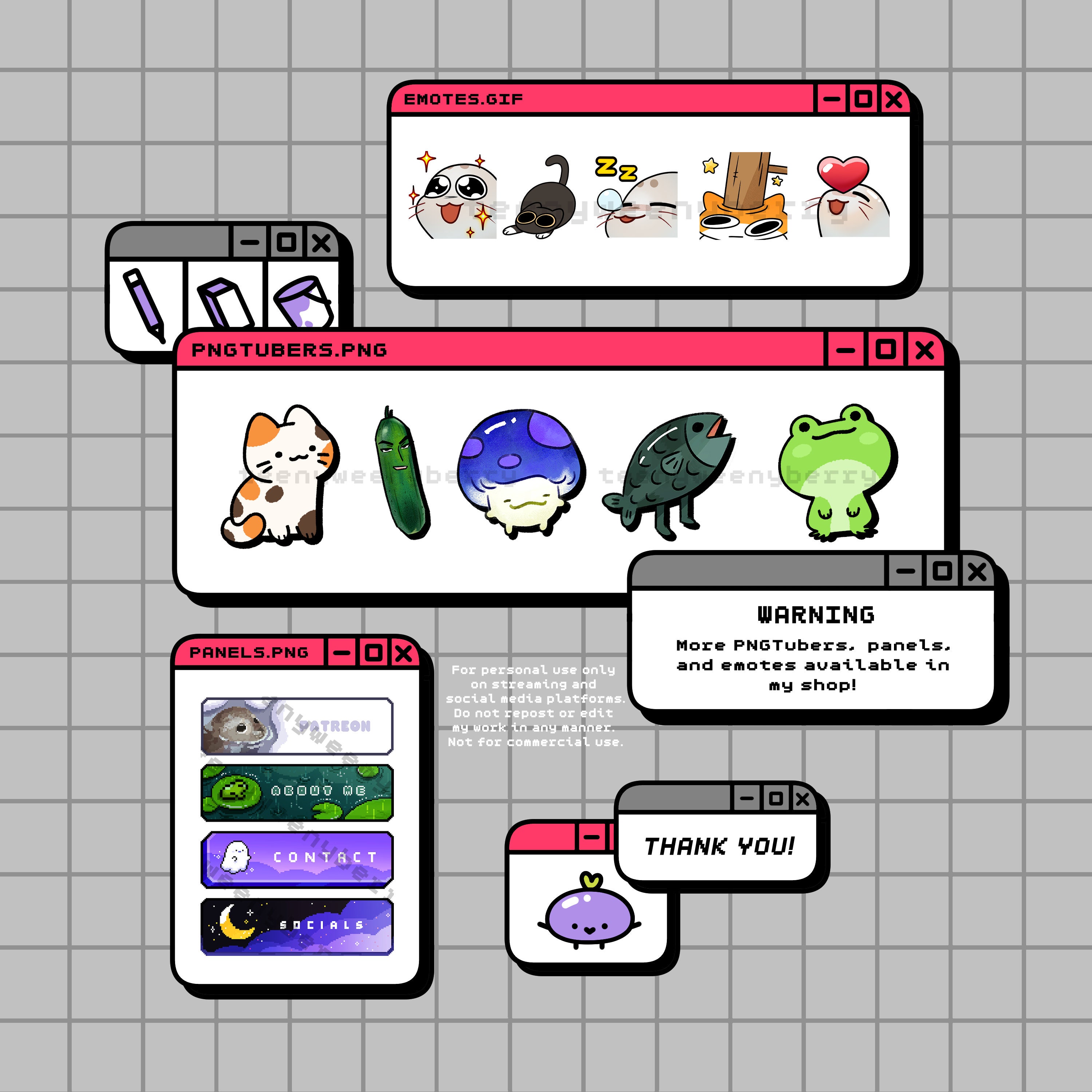 Orange Cat Pngtuber - Cute Avatar for Streaming | Twitch, Youtube ...
