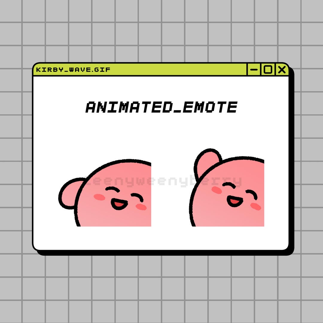 Kirby Wave Emote - Cute, Funny, Meme | Twitch, Youtube, Discord ...