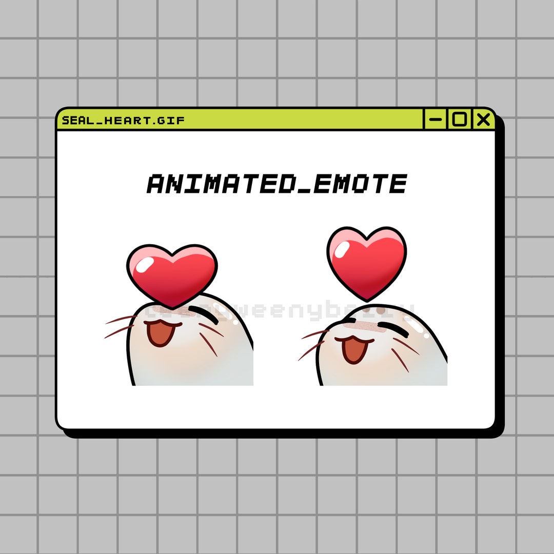 Seal Heart Emote - Cute, Funny, Meme | Twitch, Youtube, Discord ...