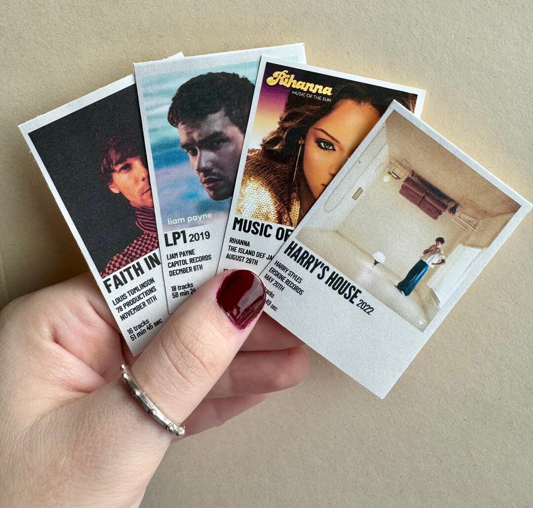 Custom Minimal Polaroid Sticker: Album Snapshot | Album Cover Sticker ...