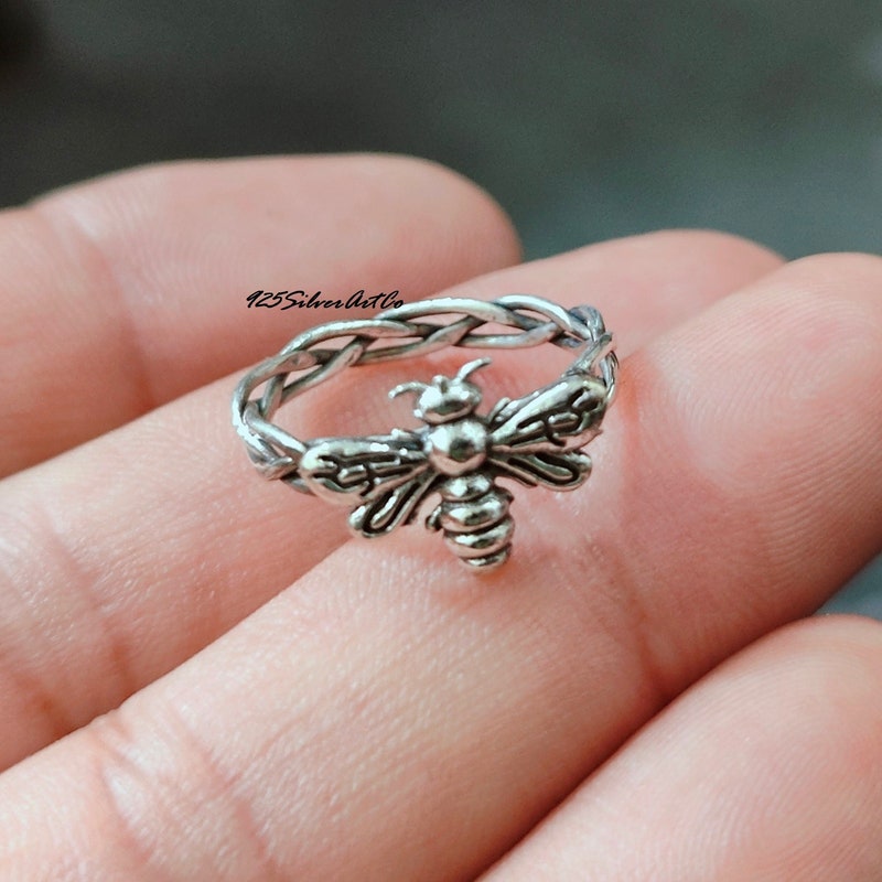 Silver Bee Ring - Etsy