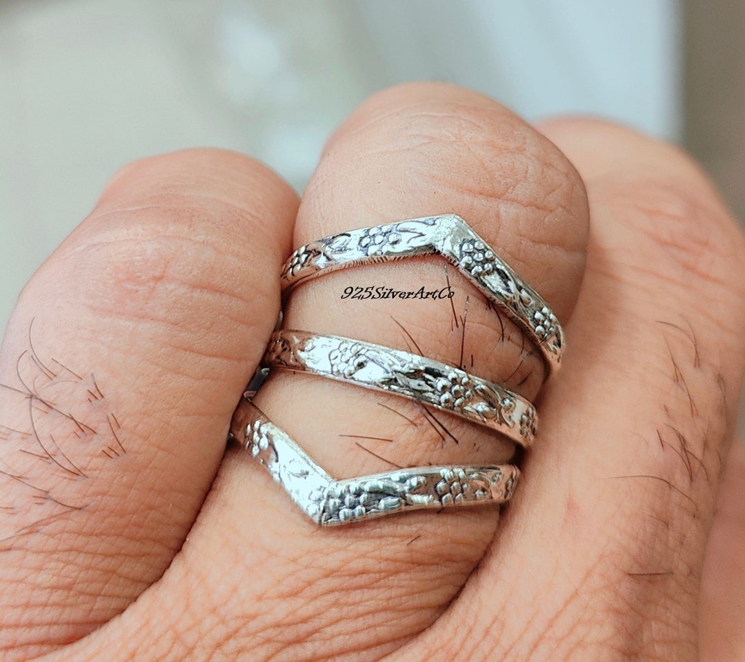 Flower Sterling Silver Arthritis Ring: Knuckle Splint Ring - Etsy