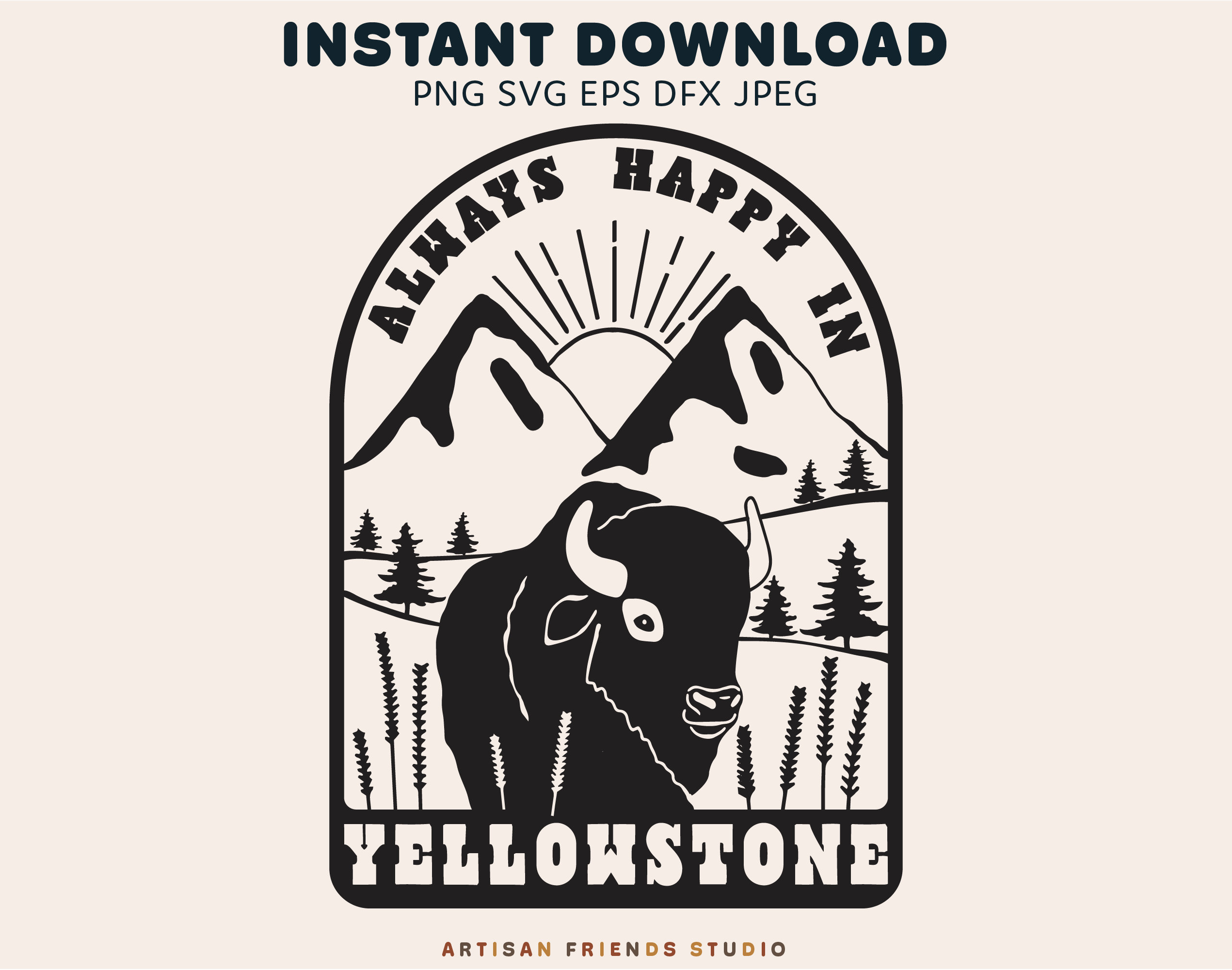 YELLOWSTONE SVG, National Park Svg, Yellowstone Png, National Park ...