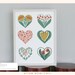 VALENTINES HEART FLOWER Clipart, Hand Drawn Flowers Shaped Like Hearts ...