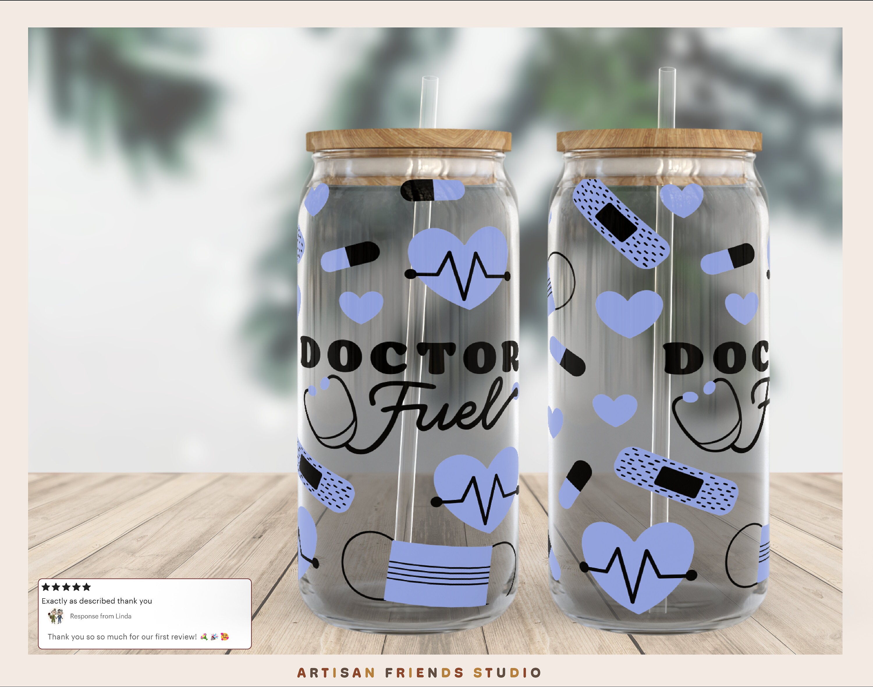 Doctor Fuel Beer Can Wrap 20oz Svg, Medical Svg, Doctor Cup Wrap, Gift ...