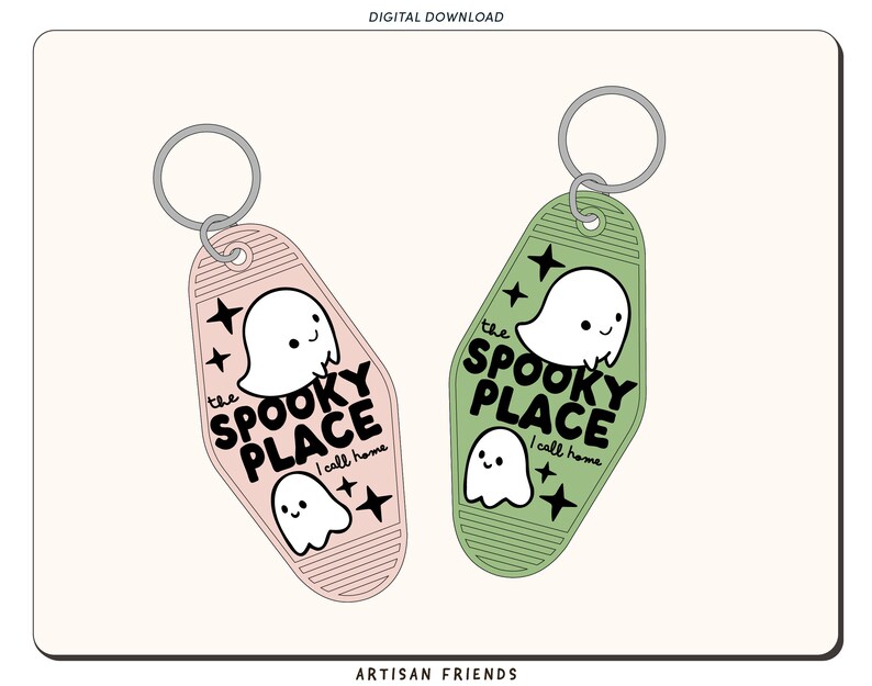 Halloween MOTEL KEYCHAIN Svg Vintage Keychain Svg Svg for - Etsy