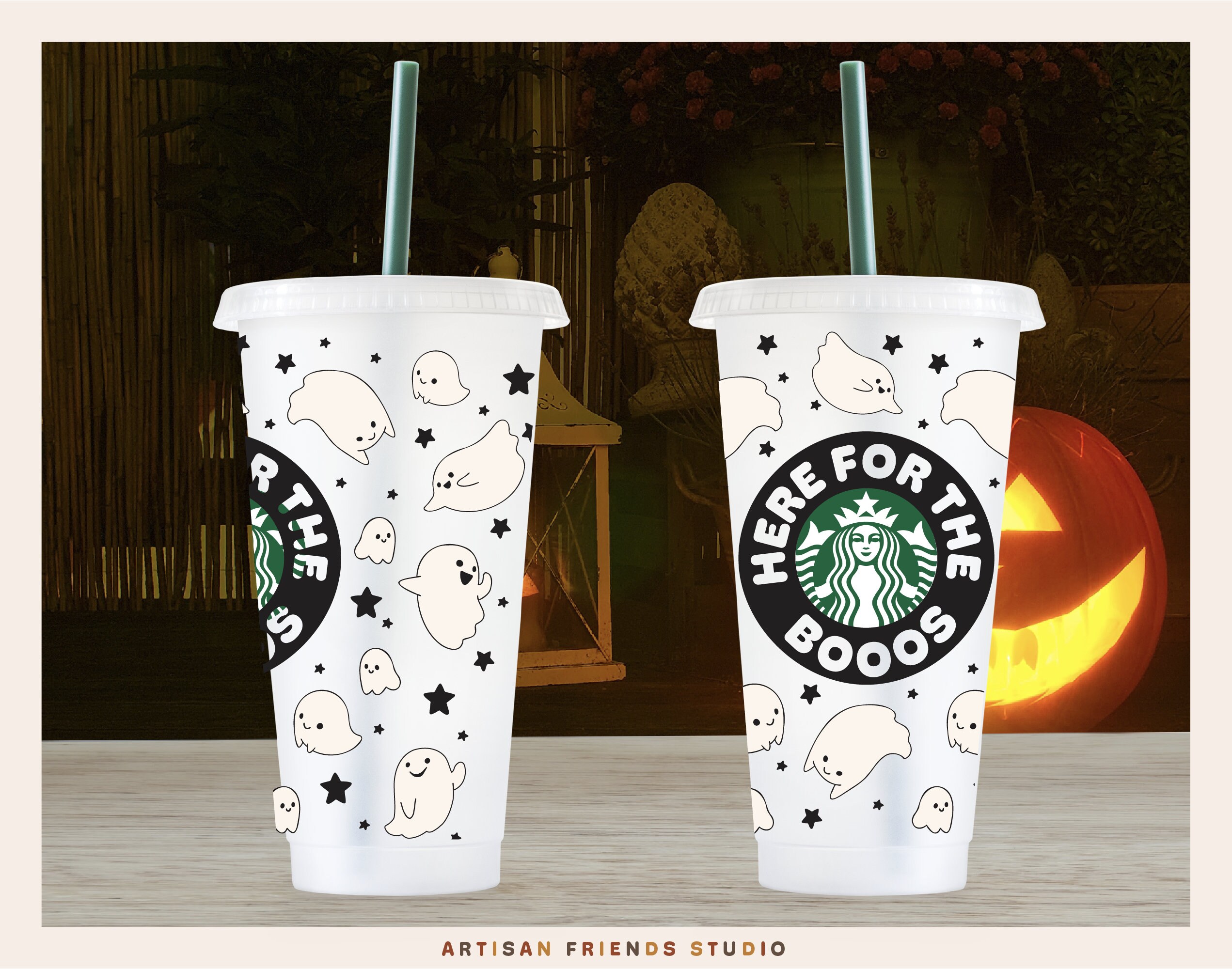 HERE for the BOOS Starbucks 24oz Acrylic Cup Svg, Venti Starbucks Cup ...