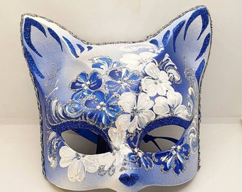 Cat Venetian Carnival Mask - Etsy