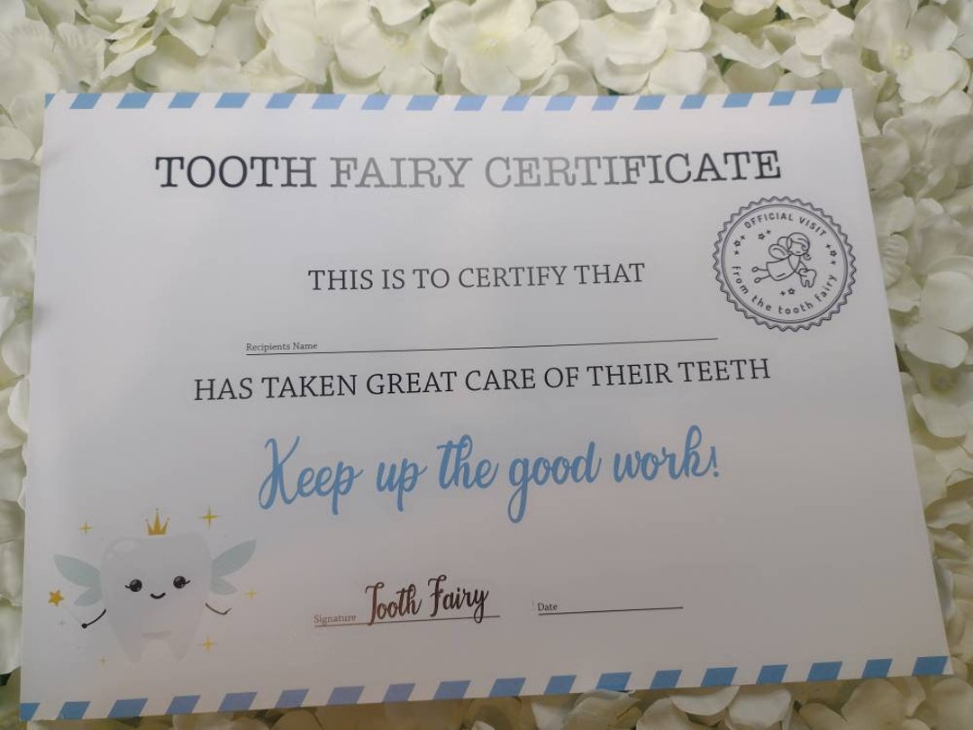 Certificado de Hada de los Dientes - Etsy México