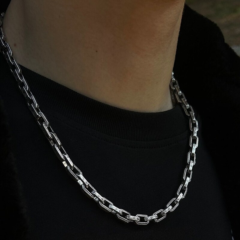 Heavy Silver Chain - Etsy