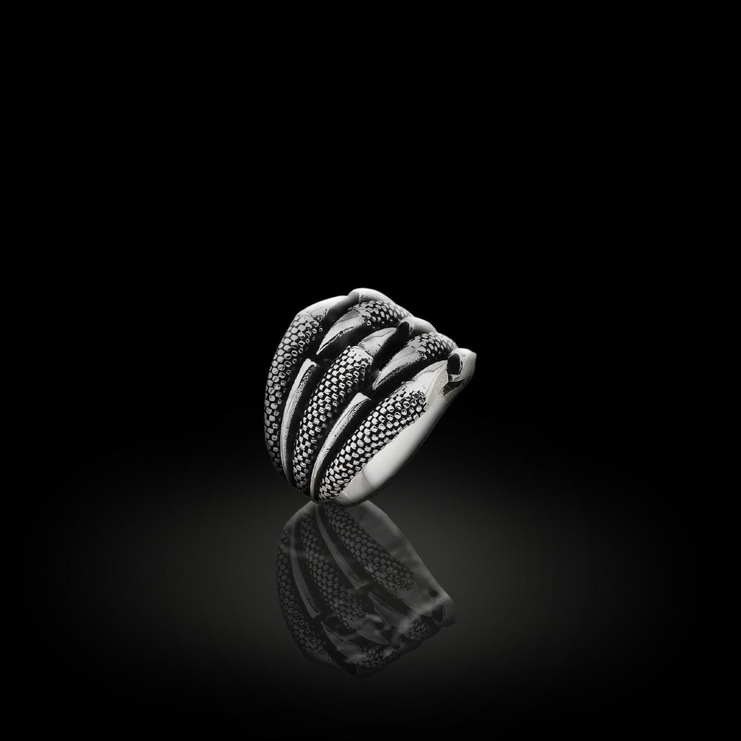 Eagle Claw Jewellery, Claw Ring Silver for Men, Brutalist Men's Rings ...
