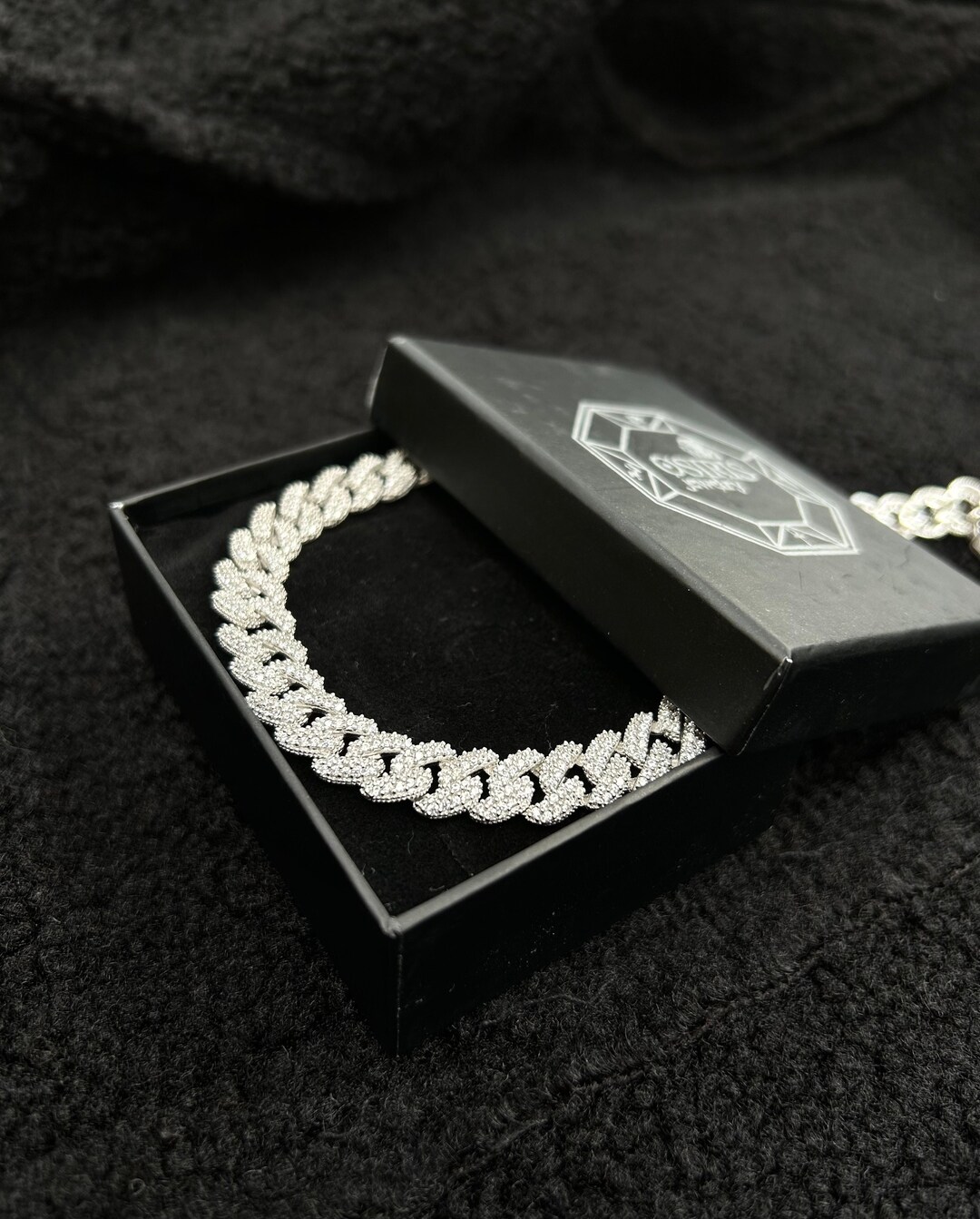 Iced Out Miami Cuban Chain: 925 Sterling Silver Drippy Link - Etsy