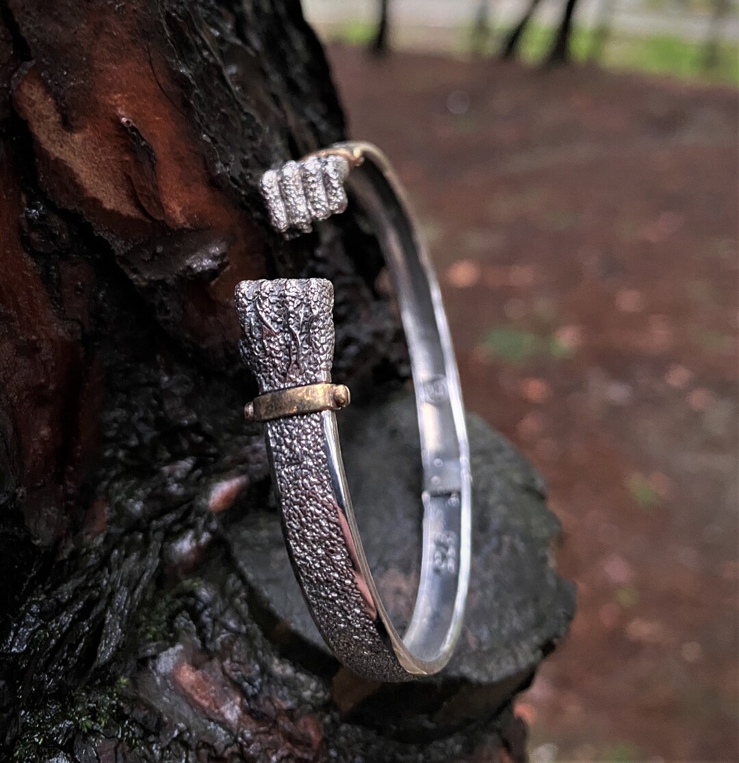 925 Sterling Silver Hercules Fist Bracelet: Adjustable Power Jewelry - Etsy