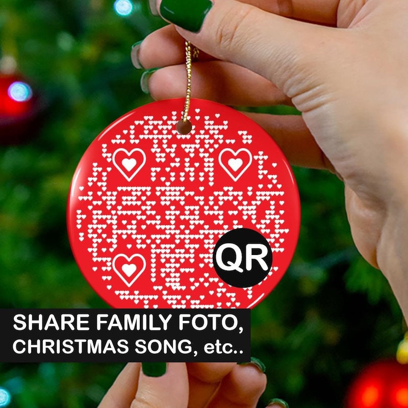 Qr Code Memory Ornament - Etsy