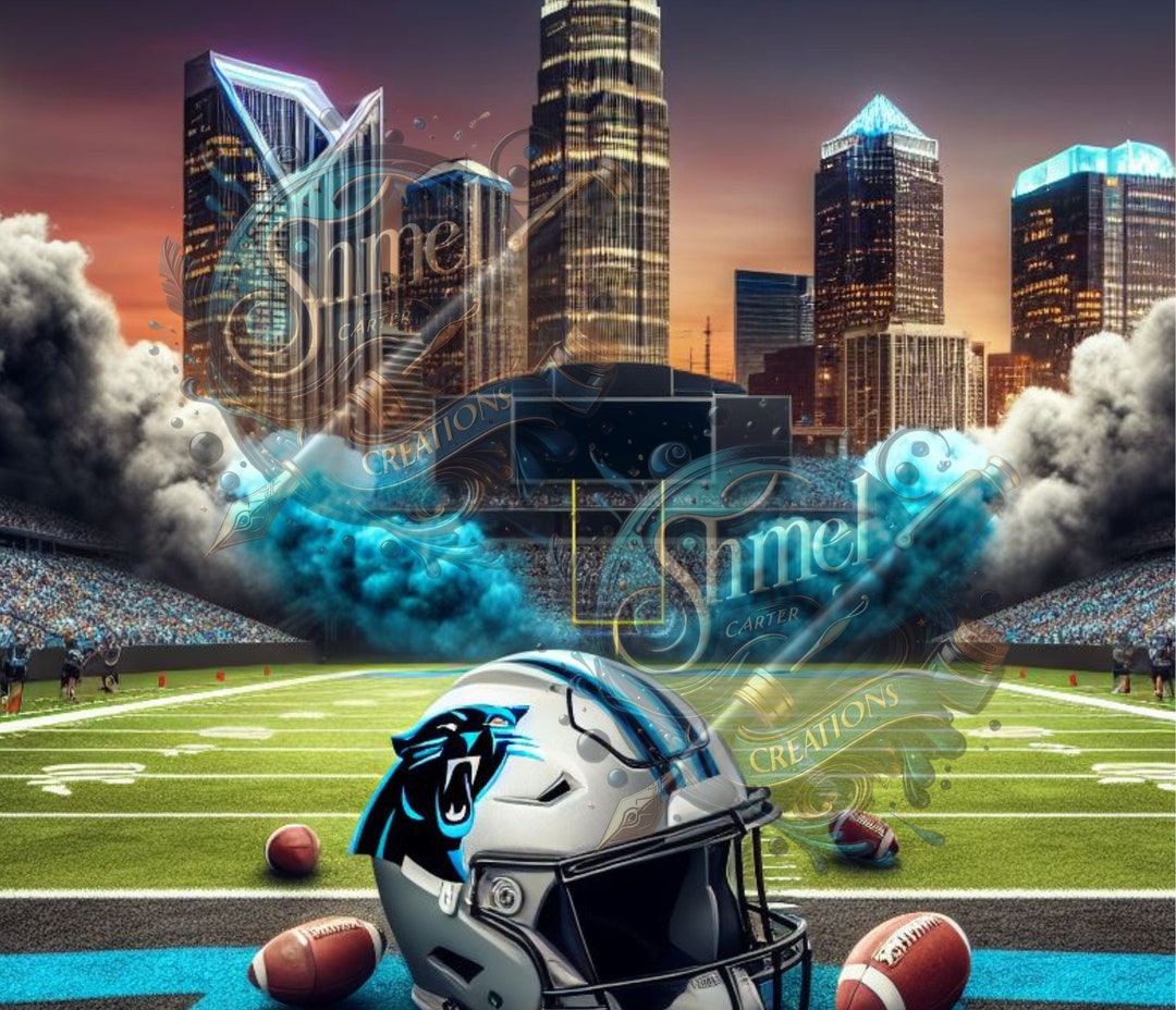 FOOTBALL Panthers 20 Oz Sublimation Design - Etsy