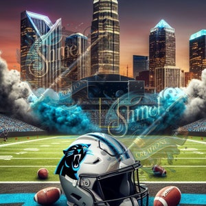 FOOTBALL Panthers 20 Oz Sublimation Design - Etsy