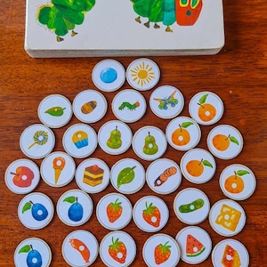 The Very Hungry Caterpillar 32-piece Story Discs Stone Sensory Stone ...