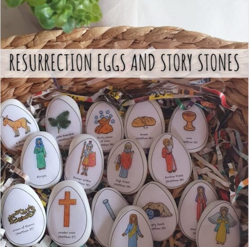 Resurrection Eggs and Easter Story Stones PRINTABLE - Etsy