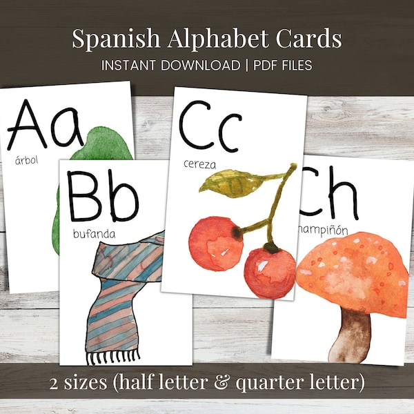 Spanish Alphabet - Etsy