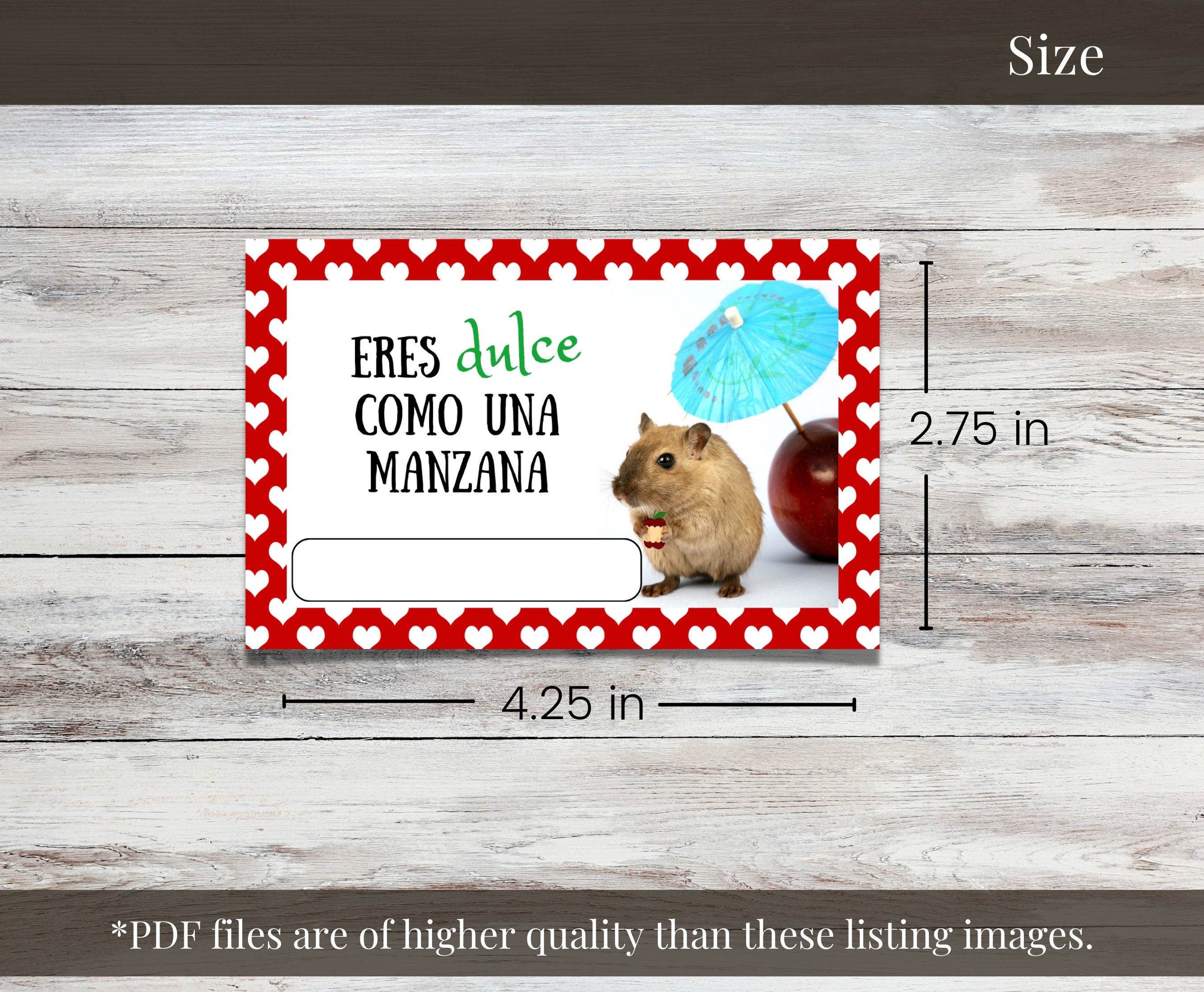 Spanish Valentine Cards for Kids, Dia De San Valentine, Printable, US ...