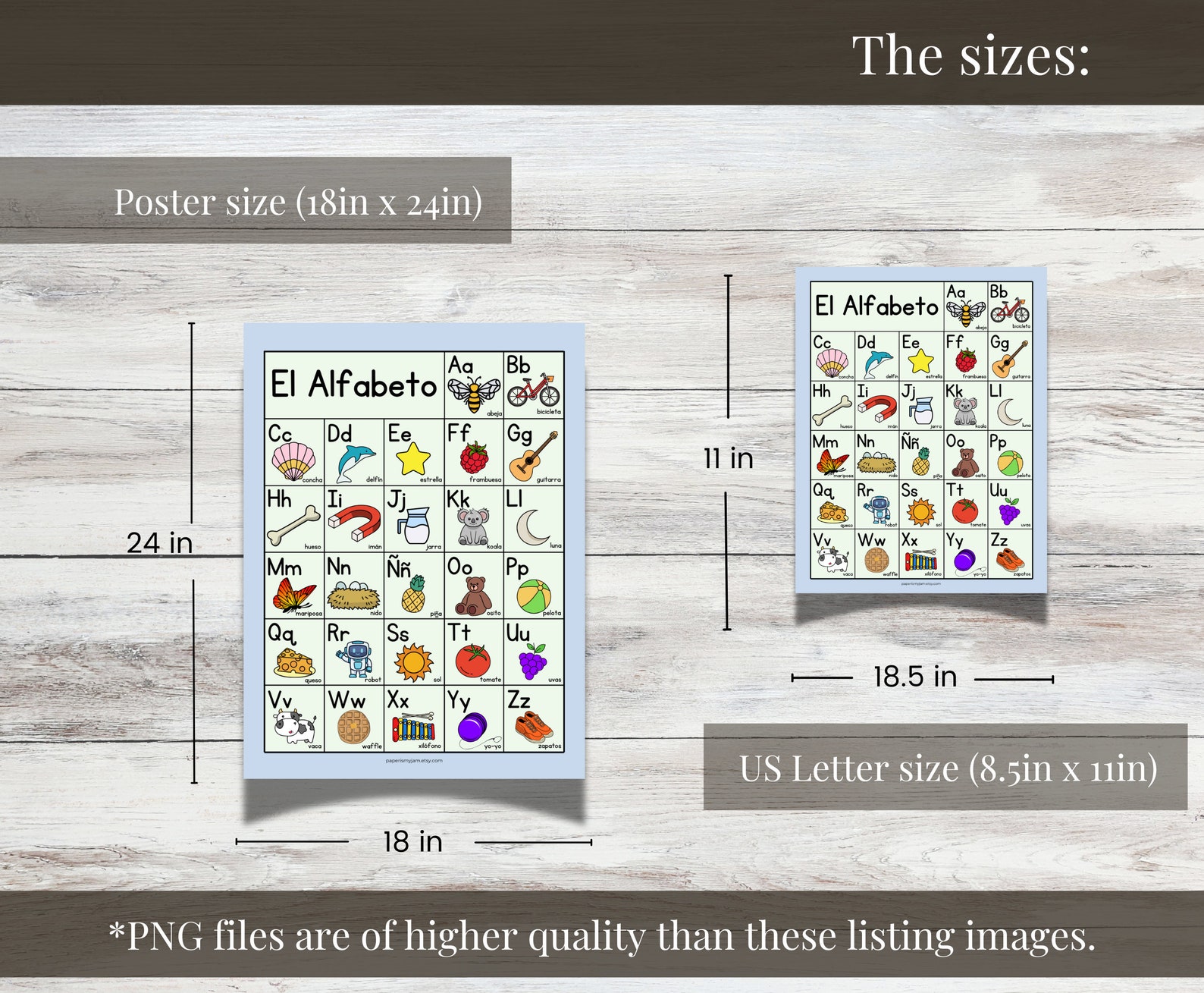 Spanish Alphabet Chart, Preschool Educational Poster, Homeschool ...