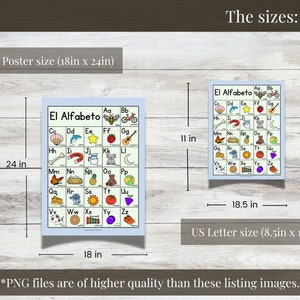 Spanish Alphabet Chart, Preschool Educational Poster, Homeschool ...
