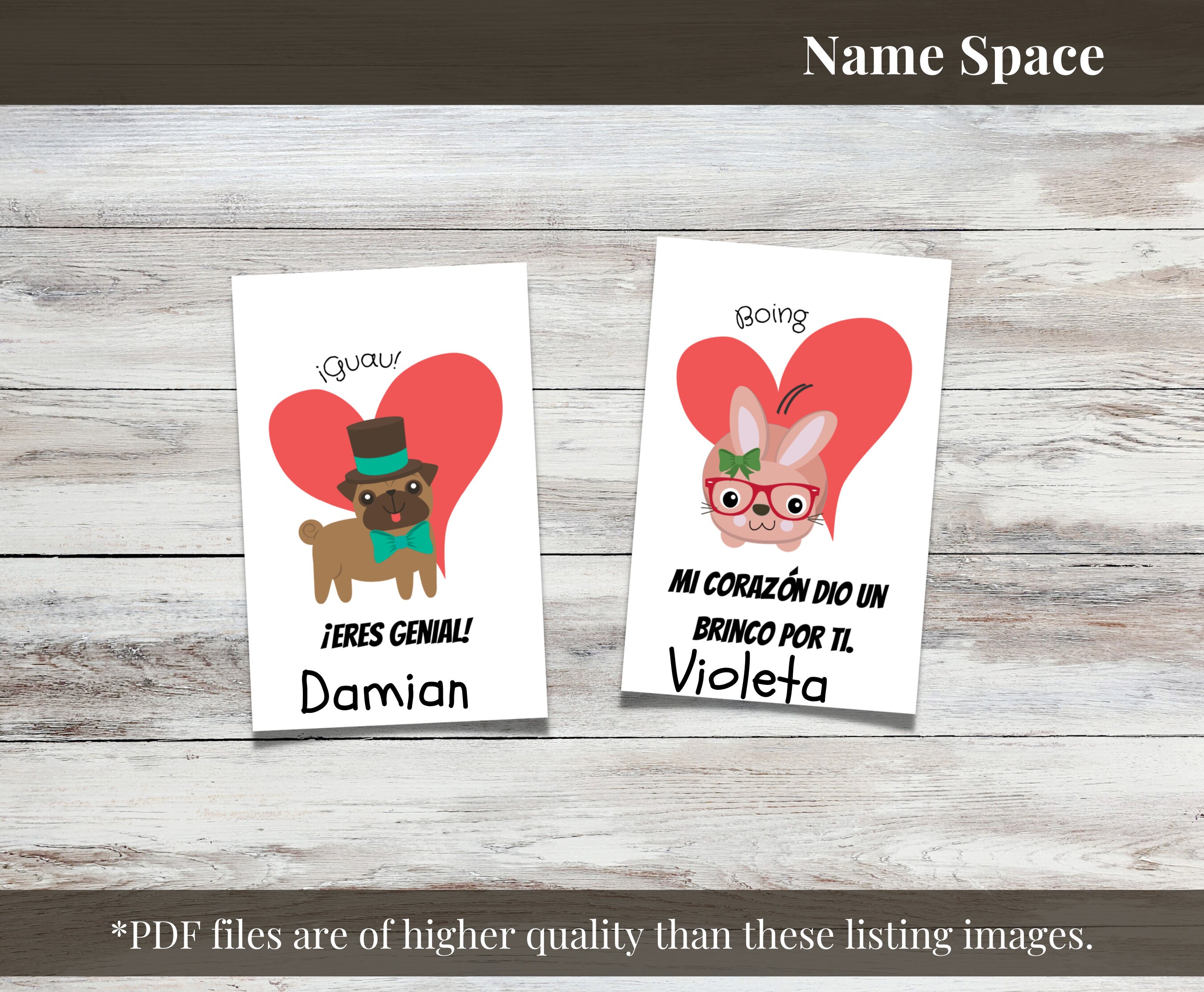 Spanish Valentine's Day Cards, Dia De San Valentin, Kids, Printable, US ...