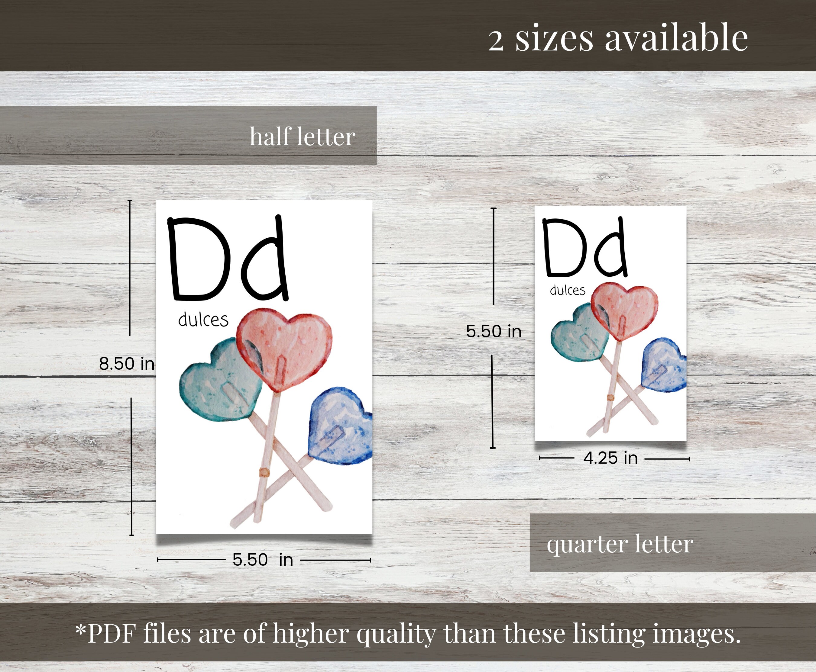Spanish Alphabet Cards, Printable Educational Cards, Preschool ...
