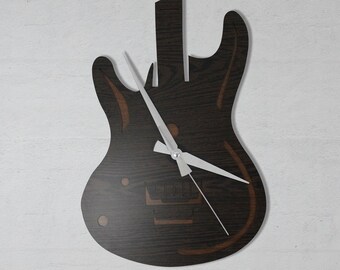 Electric Guitar Wall Clock - Etsy