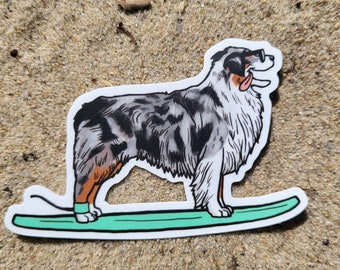 Australian Shepherd Waterproof Vinyl Sticker Stickers Fun - Etsy