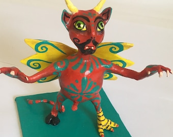 Paper Mache Devil - Etsy