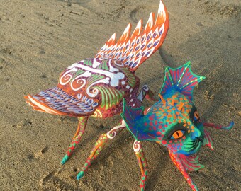 Paper Mache Alebrije Bull, Mexican Home Decor, Mexican Folk Art ...