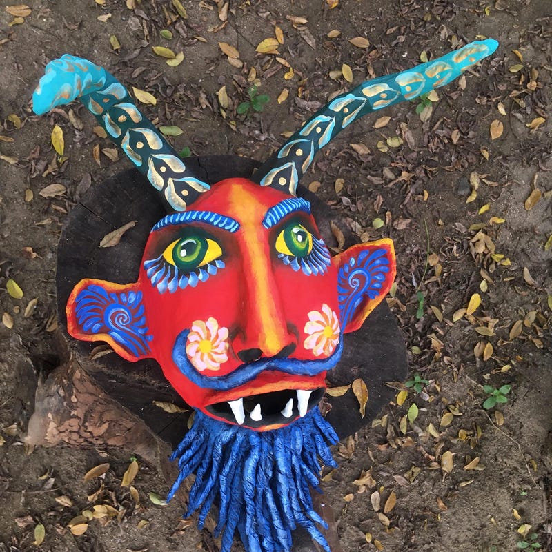 Paper Mache Mask - Etsy