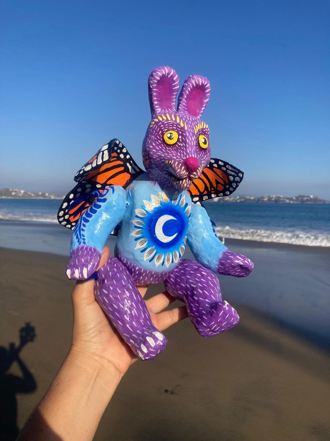 Alebrije Rabbit With Monarch Butterfly Wings - Etsy