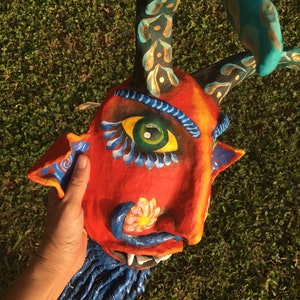 Large Paper Mache Mask - Wall Decoration - Etsy