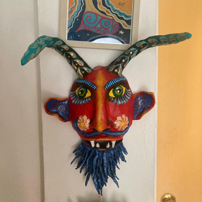 Paper Mache Mask - Etsy