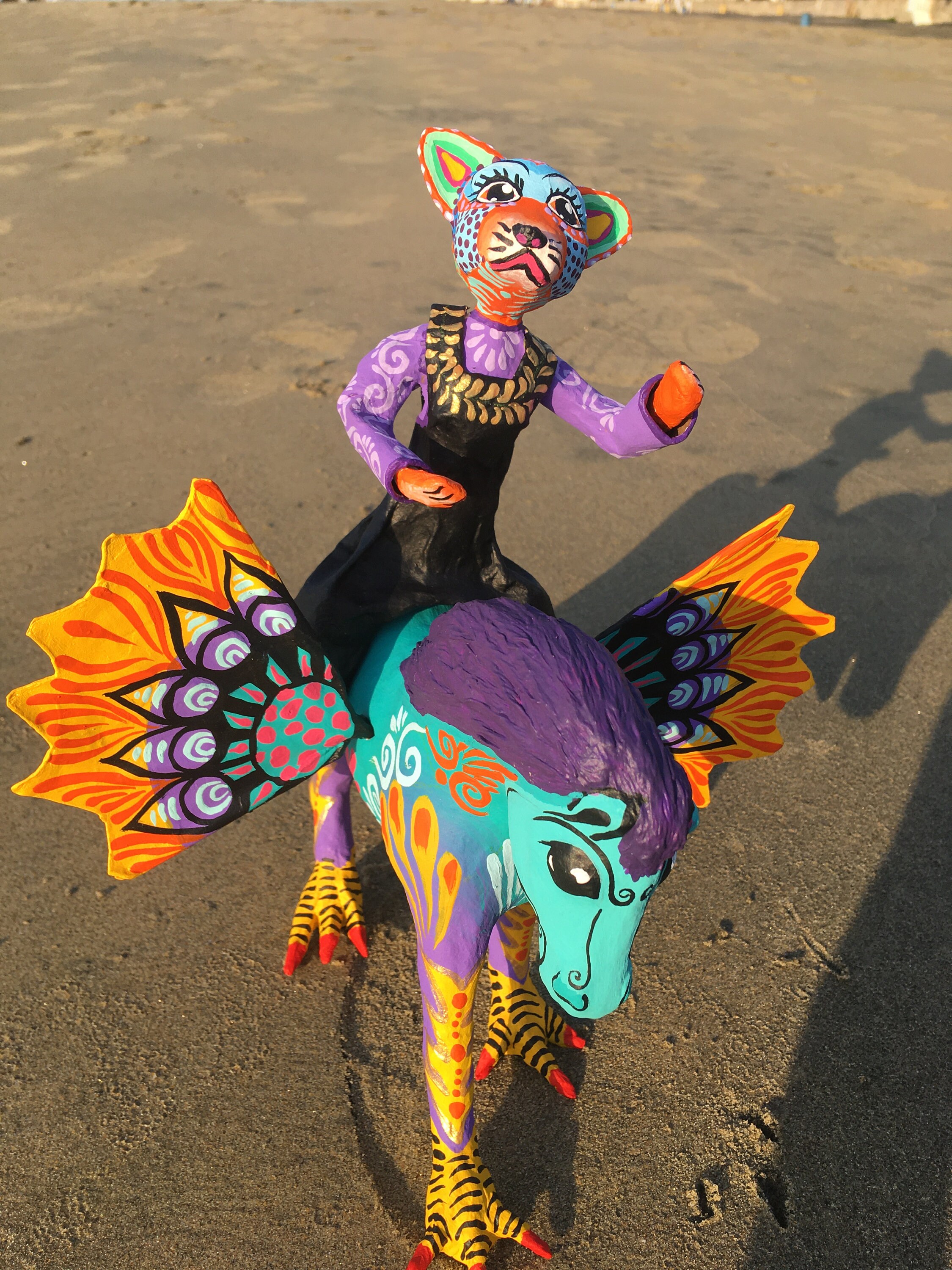 Paper Mache Dog and Horse Alebrije Horse With Wings Mexican - Etsy UK
