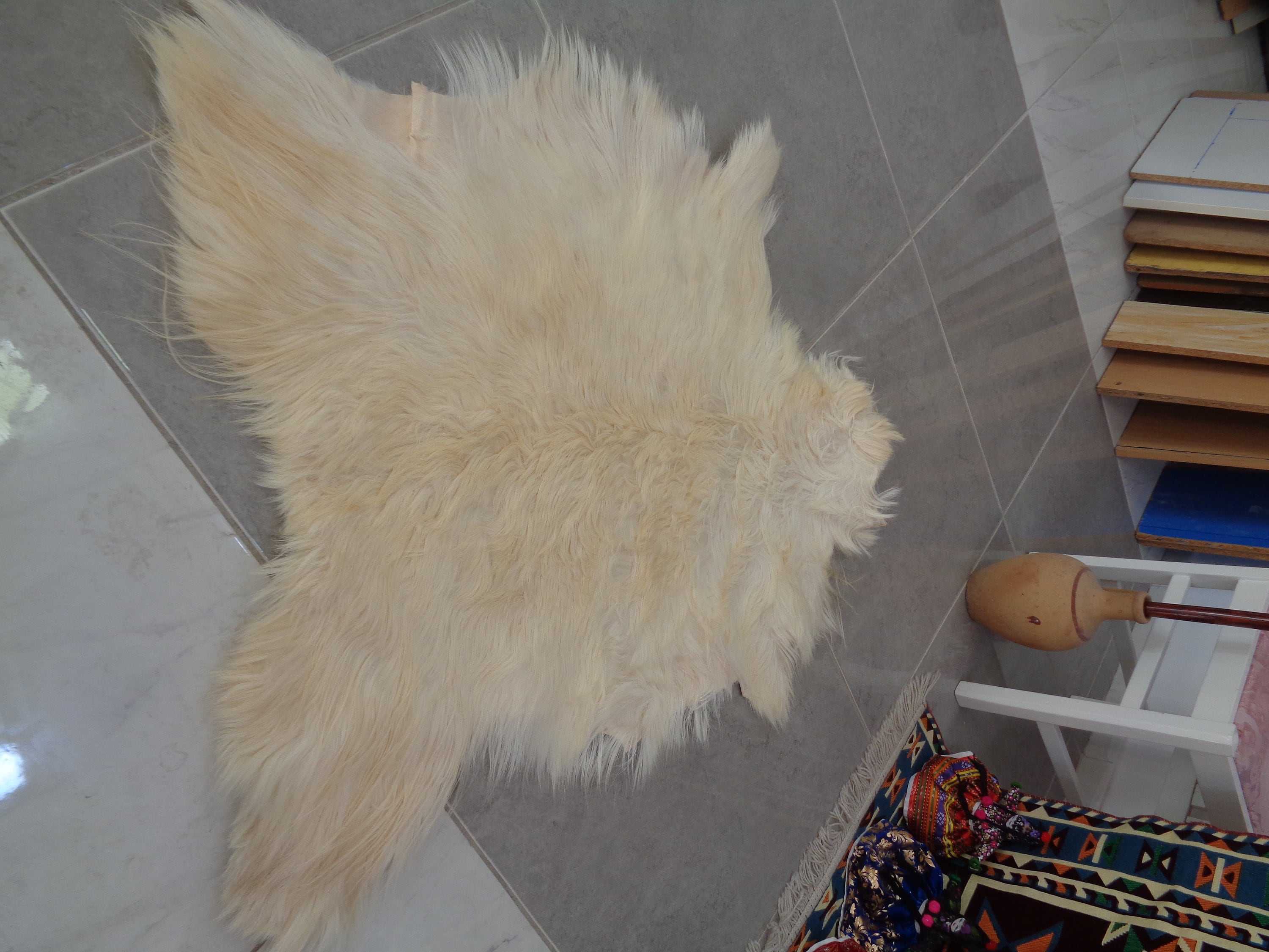 Goat Skin Hide Cream Sofa Cover Rug Goatskin for Upholstery - Etsy
