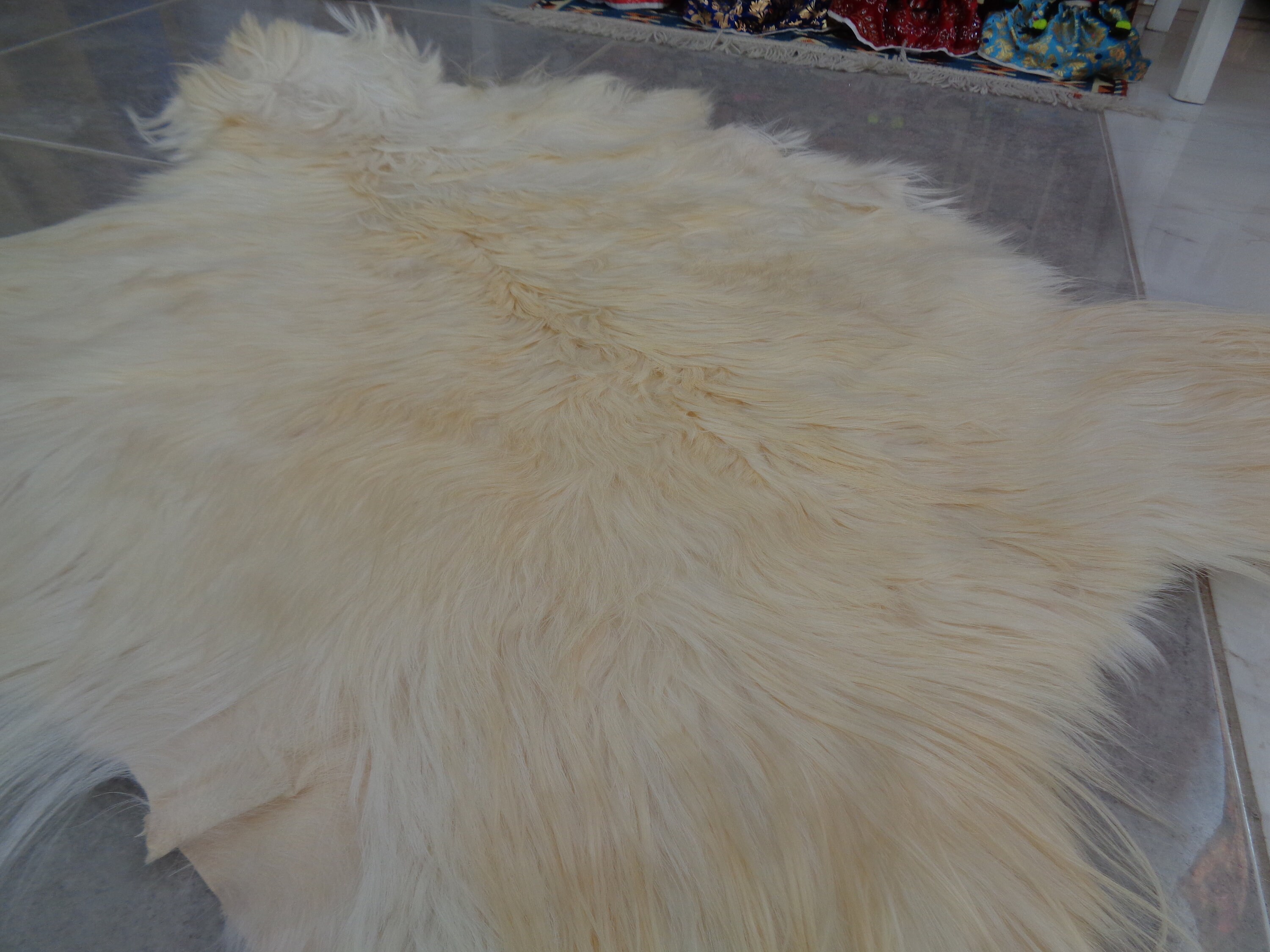 Goat Skin Hide, Cream Sofa Cover Rug, Goatskin for Upholstery ,off ...