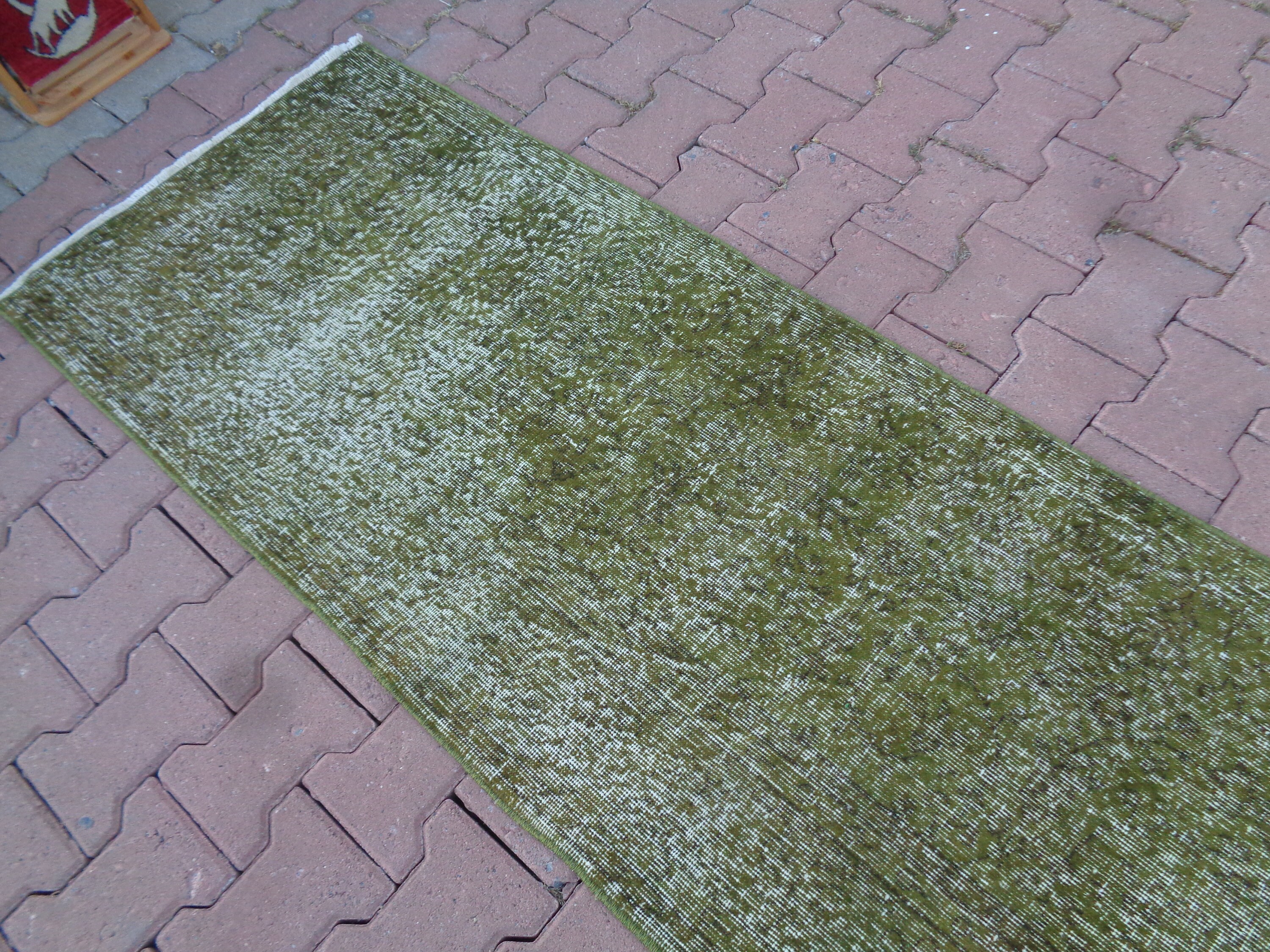 Green Stairway Runner Extra Long Runner Rug Runner for - Etsy