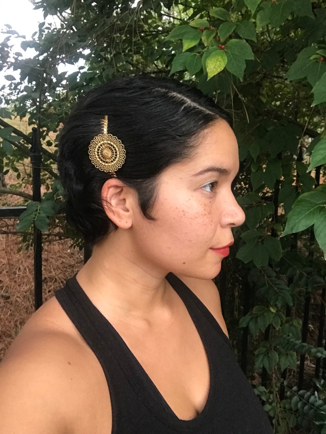 Honeycomb, Gold Geometric Decorative Hair Comb, Gold Hair Comb, Gold ...