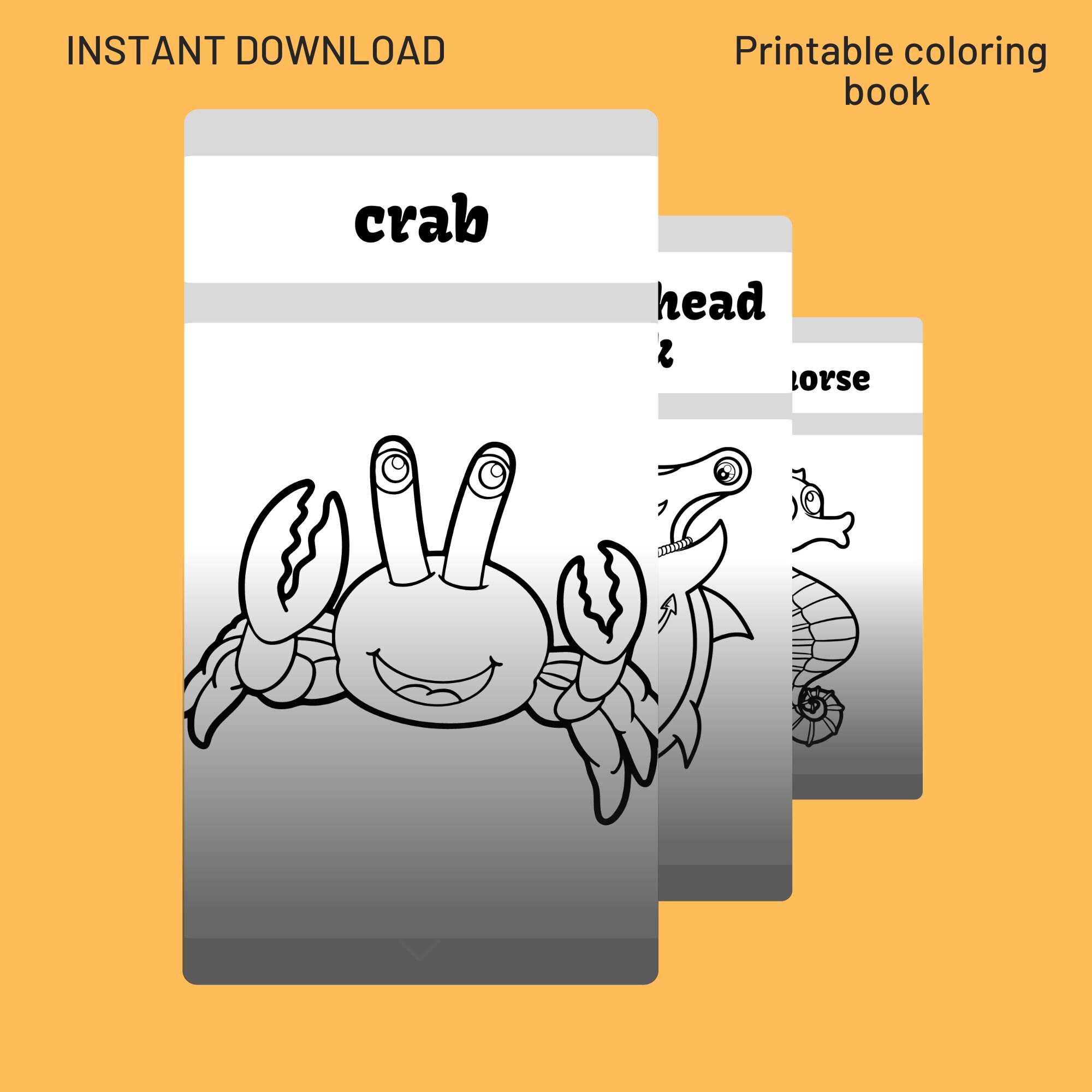 Printable Coloring Pages Under the Sea for Toddlers | Kids Coloring ...